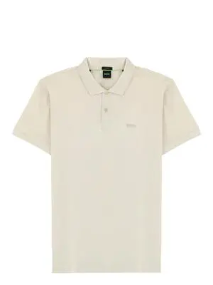 BOSS Polo With Logo - Cream