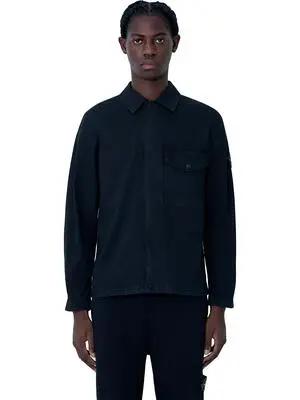 Stone Island Logo Patch Shirt - Black