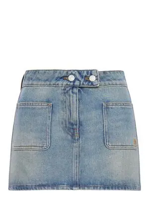 COURREGES Signature Denim Miniskirt - Multicolor