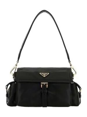 Prada Nappa Leather Explore Shoulder Bag - Black