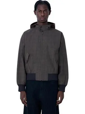 Prada Hooded Wool Jacket - Brown