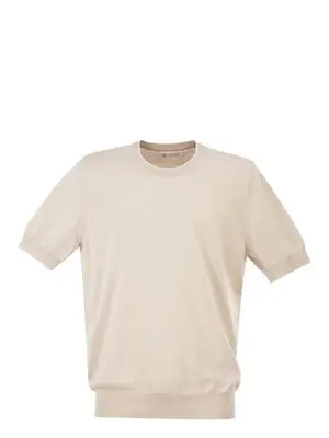 Brunello Cucinelli Short-sleeved Cotton Jersey - Multicolor