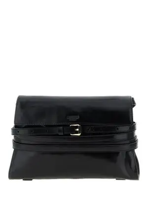 Moschino Tie Me Crossbody Bag - Black