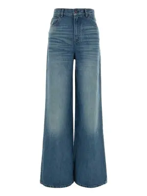 Chloé Wide-leg Denim Jeans - Blue