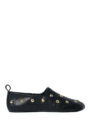 Chloé Rita Studded Leather Slip-on Shoes - Black