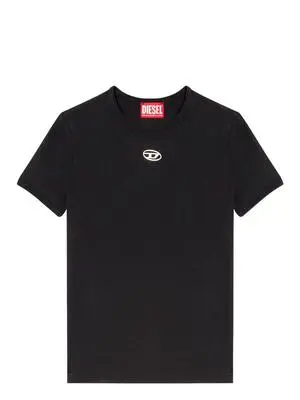 DIESEL® DIESEL Black Embroidered Logo T-Shirt Multicolor