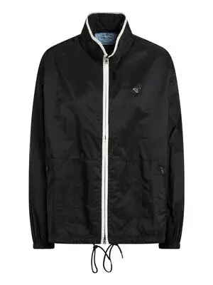 Prada Polyamide Zip-up Jacket - Black