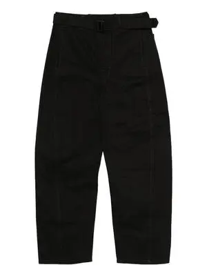 LEMAIRE Twisted Cotton Jeans With Contrasting Seams - Multicolor