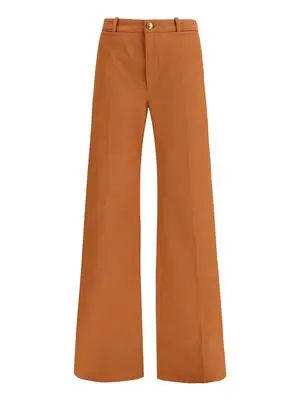 Chloé Flare Denim Jeans - Brown