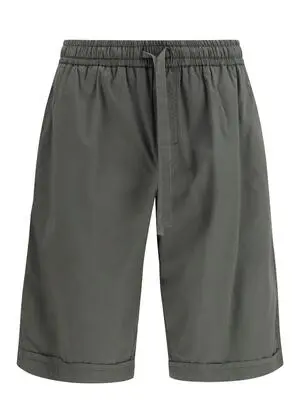 Dolce & Gabbana Cotton Drawstring Pocket Shorts - Gray