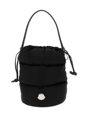 Moncler Caradoc Quilted Nylon Bucket Bag - Black