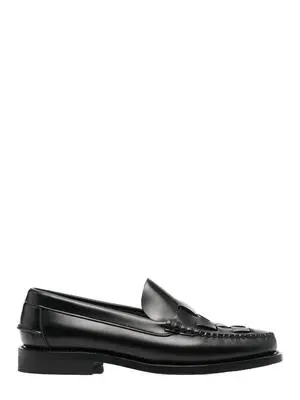 Hereu Calf Leather Polished Effect Loafers - Black