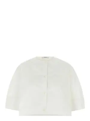 GIVENCHY GIVENCHY Cropped Shirt With Logo Patch