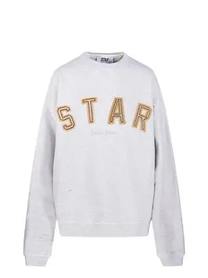 GOLDEN GOOSE Logo Cotton Sweatshirt - Multicolor