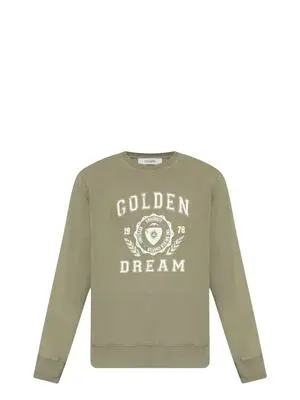 GOLDEN GOOSE Logo Cotton Sweatshirt - Multicolor