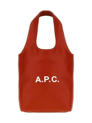 A.p.c. Shopper Bag With Logo - Multicolor