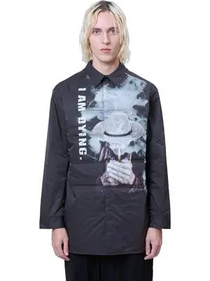 Yohji Yamamoto Printed Padded Shirt - Black