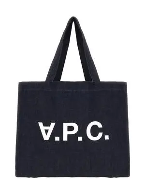 A.p.c. Shopper Bag With Logo - Multicolor