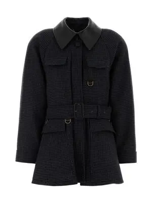 Chloé Embroidered Wool Coat - Multicolor