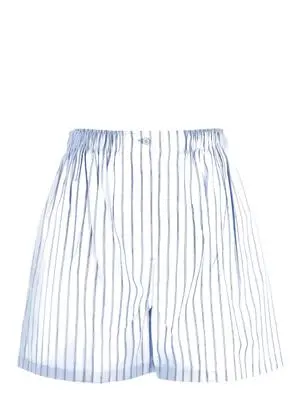 Prada Embroidered Poplin Shorts - Multicolor