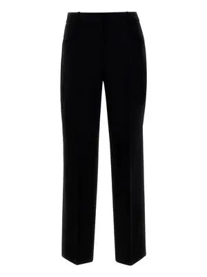 BOSS Virgin Wool Trousers - Black