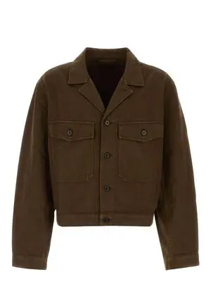 LEMAIRE Gabardine Jacket - Brown