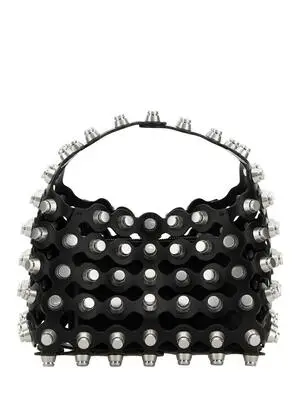 Alexander Wang Embellished Leather Small Rex Handbag - Black