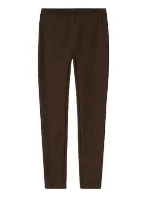 Gucci Gg Jacquard Jersey Leggings - Brown