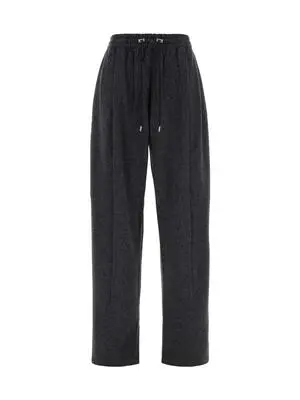 Prada Wool Blend Drawstring Pants - Gray