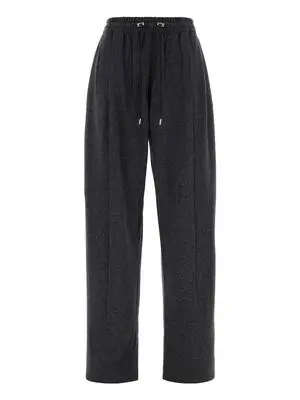 Prada Wool Blend Drawstring Pants - Gray