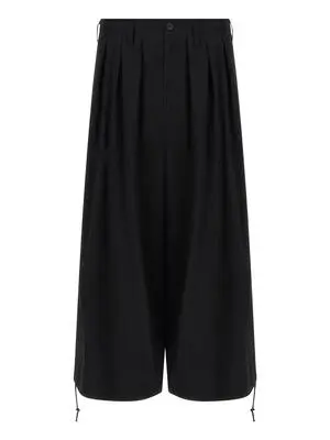 Yohji Yamamoto Slim Balloon Trousers - Black