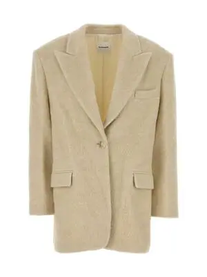 Andamane Sand Acrylic Blend Coat - Brown
