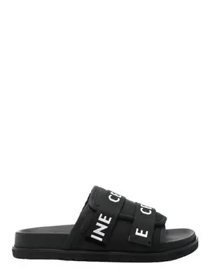 Celine CELINE Logo Print Strappy Sandals Multicolor