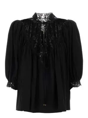 CHLOÉ CHLOE Silk Lace Blouse