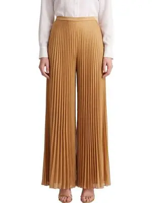 Max Mara Tailored Cotton Trousers - Brown