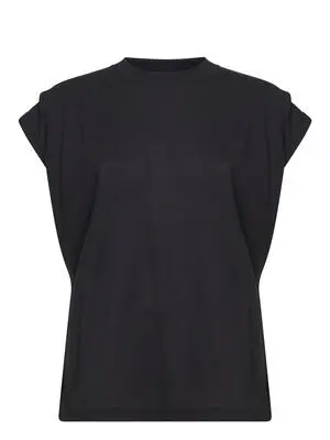 Jacquemus JACQUEMUS Black Paper-Effect Jersey Boxy Tank Top Multicolor