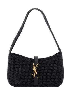 Saint Laurent Le 5 A 7" Shoulder Bag In Raffia - Multicolor