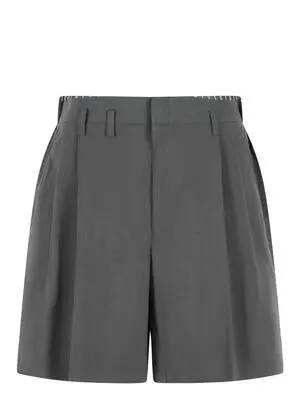 MAISON MARGIELA Cotton Blend Bermuda Shorts - Gray