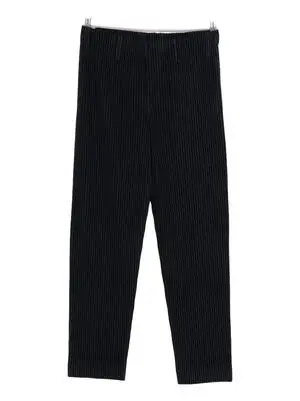 Issey Miyake Homme Plissé Pleated Straight Leg Trousers - Multicolor