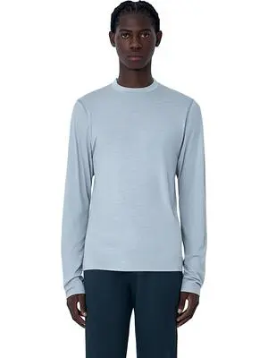RIER Long Sleeve Crewneck Top - Gray