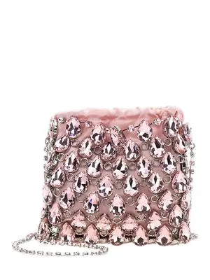 SELF-PORTRAIT Crystal Chainmail Mini Bag - Multicolor