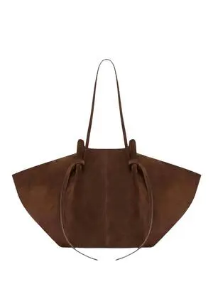 Yuzefi Large Mochi Suede Tote Bag - Brown