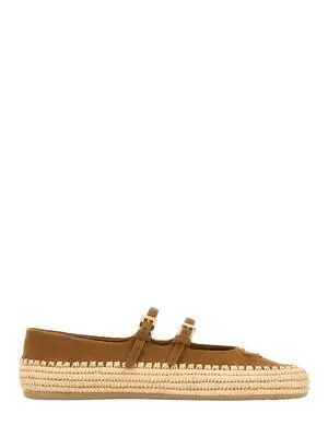 Prada Suede Ballerinas - Brown