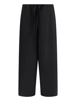 TOTEME Drawstring Dinner Trousers - Black