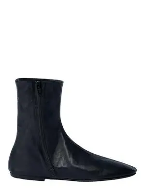 Dries Van Noten Leather Ankle Boots - Black
