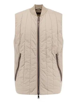 BOSS BOSS Quilted Sleeveless Jacket With Zip Closure