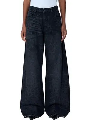 DIESEL® DIESEL 1996 D-SIRE-FSH Wide-Leg Jeans Black