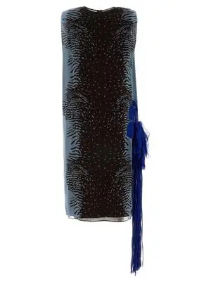 FERRAGAMO Printed Silk Dress - Multicolor