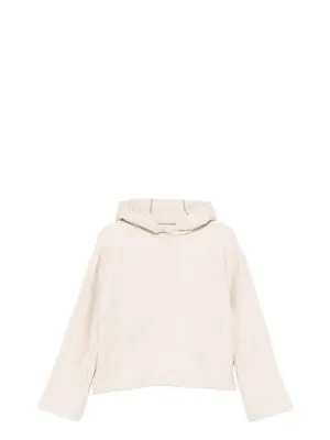 Max Mara Cotton Hoodie With Embroidered Logo - Multicolor