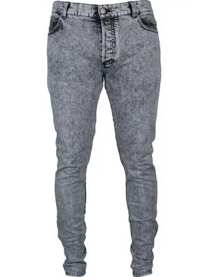 Balmain Balmain Jeans With Logo Detail Gray